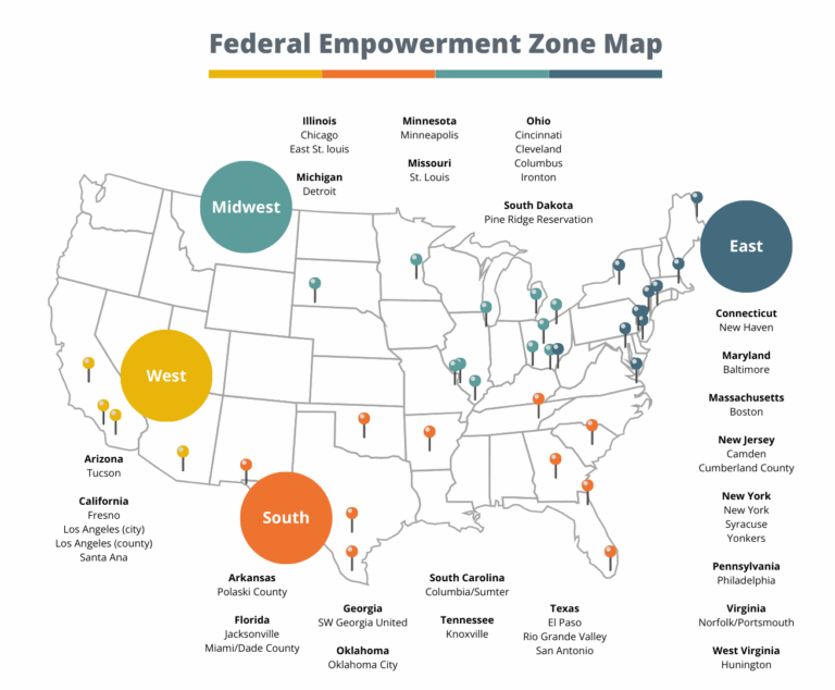 Federal Empowerment Zone Map 2025 - Mize CPAs Inc.